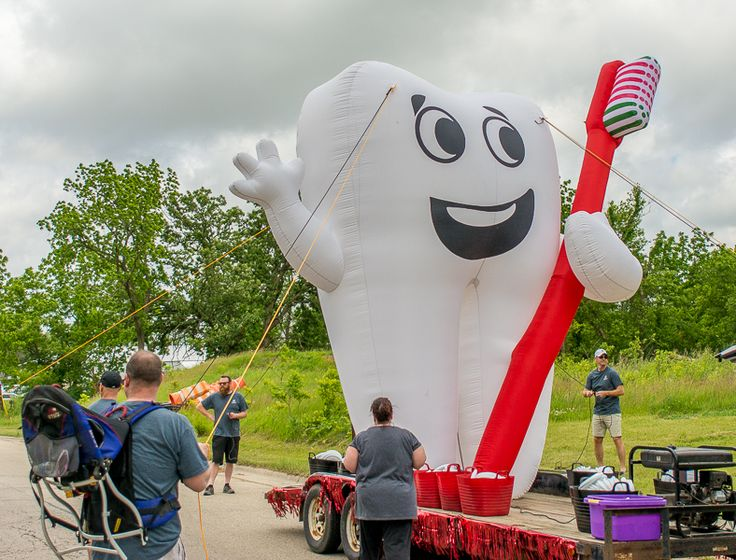 Giant Advertising Balloon Inflatable Tooth Model With Banner Giant ...