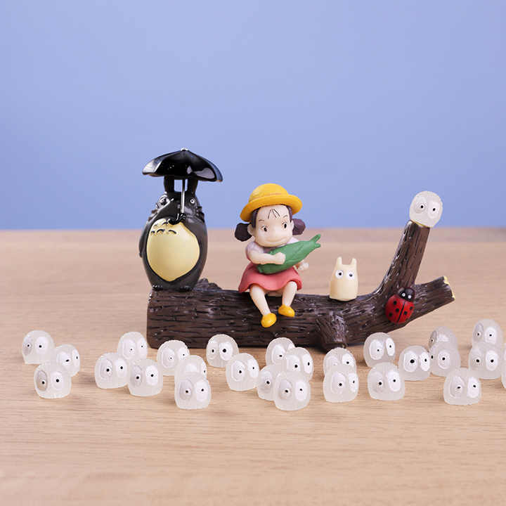 Mini light Dust Balls elf small black coal firefly luminous Resin ...