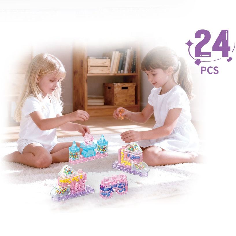 24pcs Soft Stacking Blocks Toy Toddler & Preschool Jelly Building ...