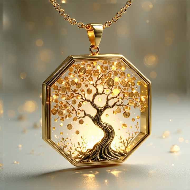 AIZL Personalized Mystic Fortune Tree Charms Necklace Link Chain Nezha ...