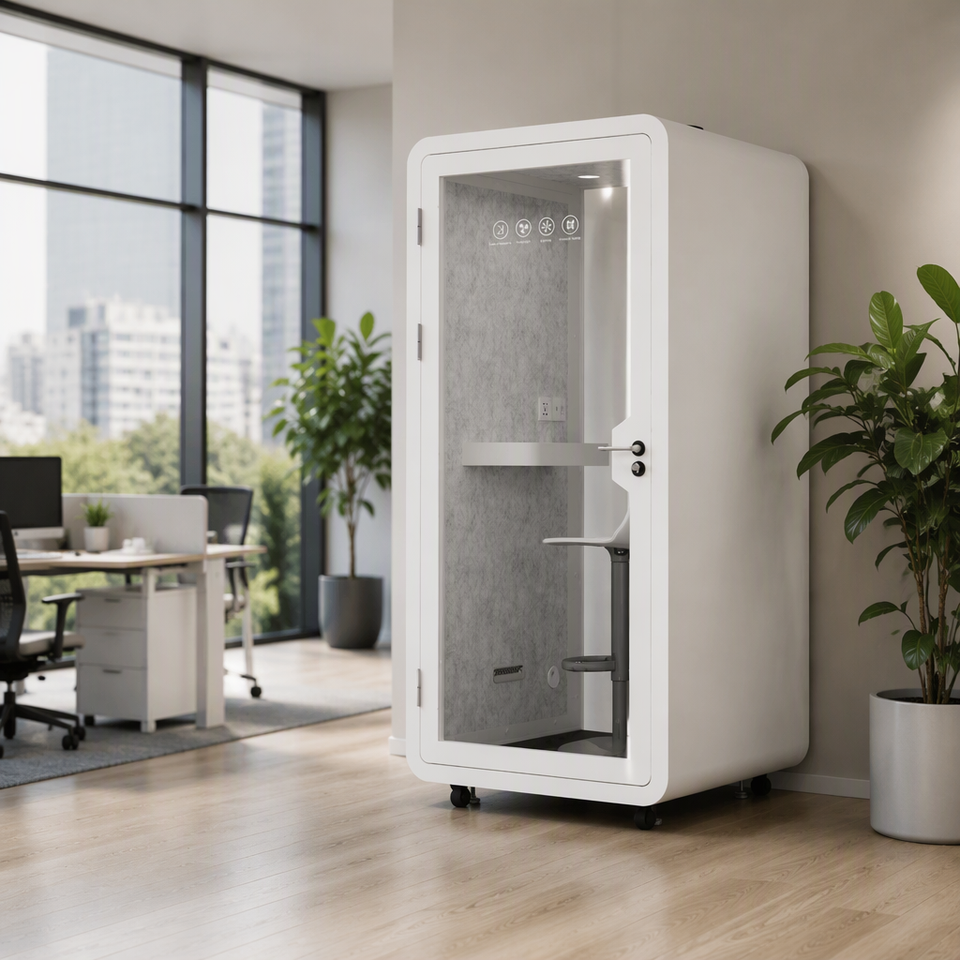 Sound Booth Vocal Booth Prefabricated Pod Single Person Acoustic Office ...
