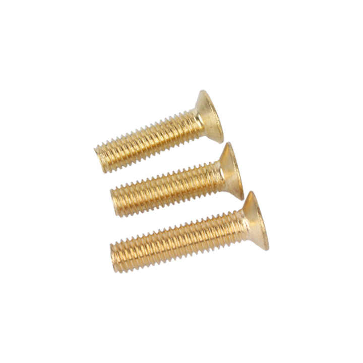 Brass Countersunk Head Cross groove Machine Screws Pure Copper Cross ...