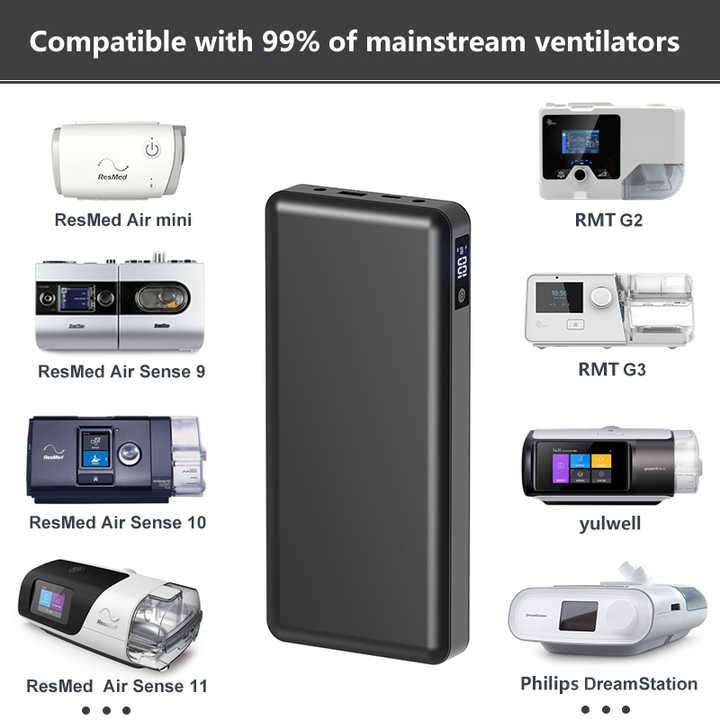 CPAP Battery Backup Power Supply 141Wh for ResMed AirSense 10 AutoSet ...