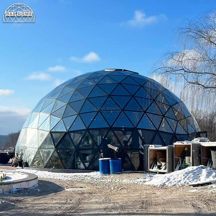 12M Geodesic Glass Dome House with Tempered Glass and Strong Wind and ...