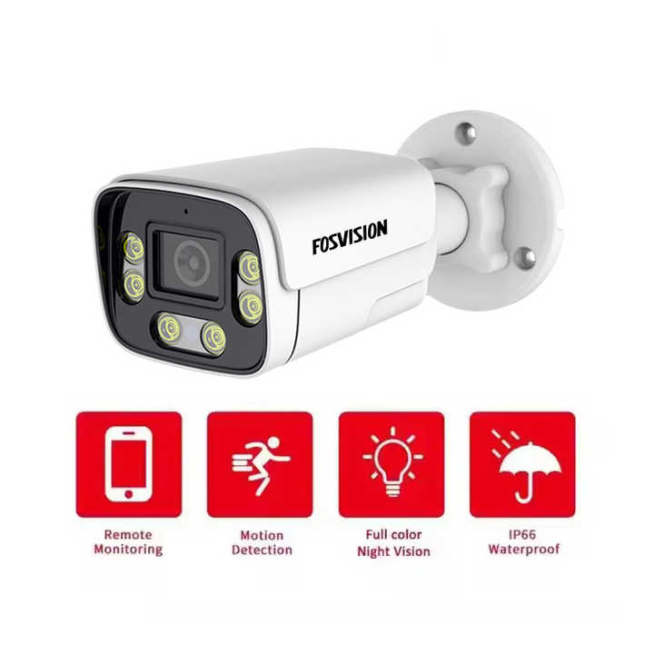 Fosvision 16ch POE NVR KIT 5MP Outdoor Waterproof Color Vu Bullet IP ...
