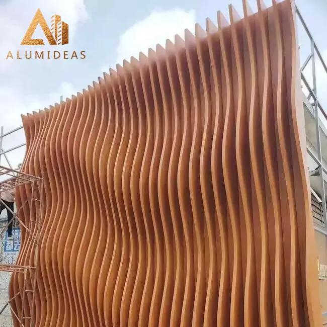 Louver Aluminum Cladding Perfect Building Wall Decoration Precise ...