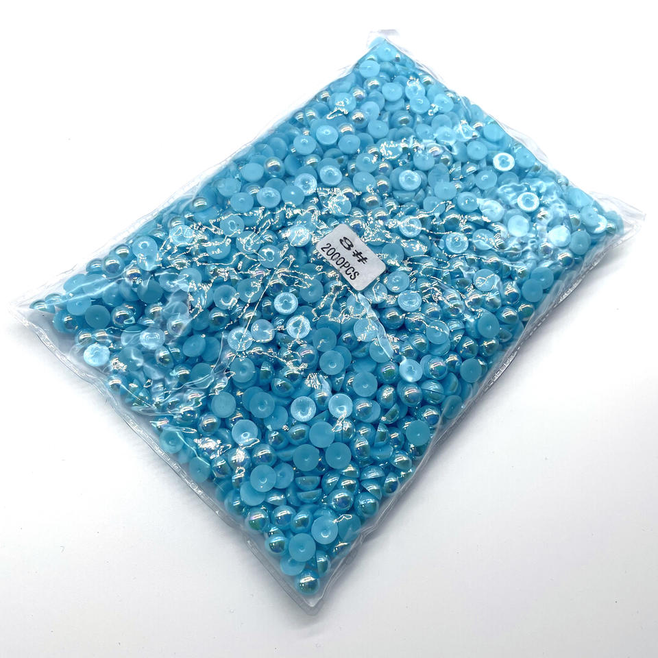 AB Color Half round Loose Pearls 5mm 5000pcs/Bag for Nail Art DIY ...