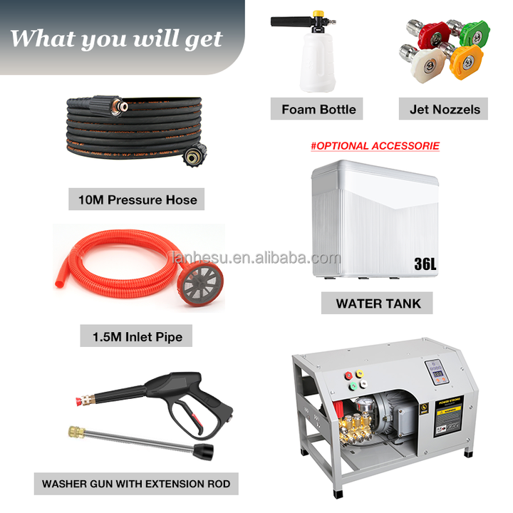 Car Wash Machine Water Jet Electric High Wall Mounted Pressure Washer ...