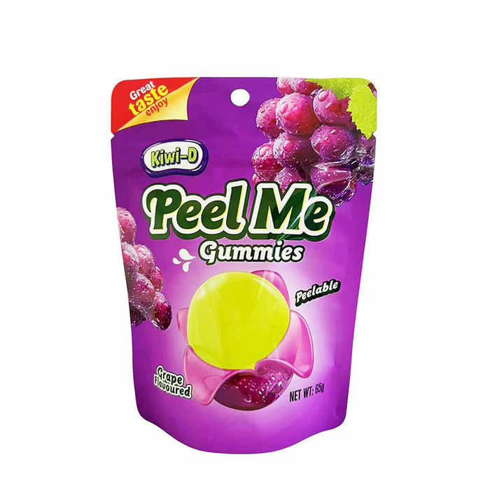 Peach Flavor Fruit Flavored Peelable Gummy Candy Soft Sweet Peeled ...