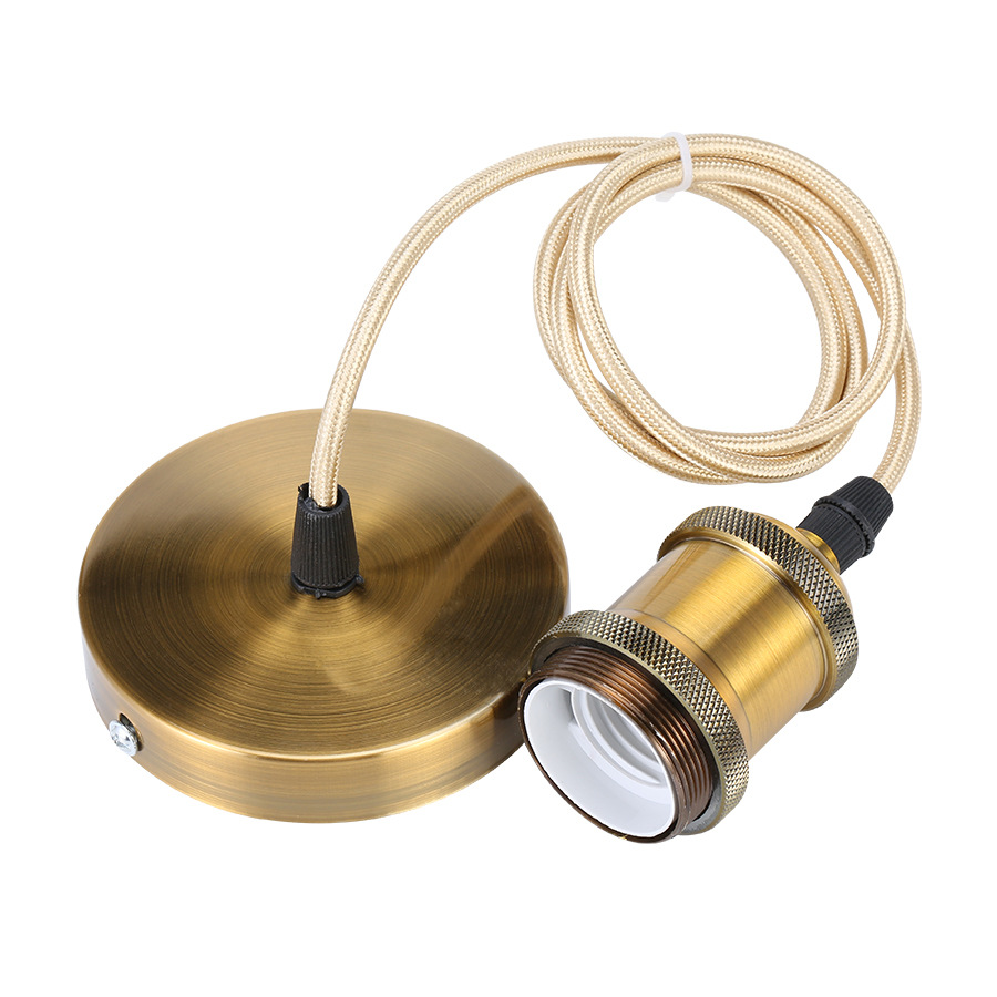 Retro E27 Pendant Lamp Holder 250v Socket and Screw Style Durable PVC ...
