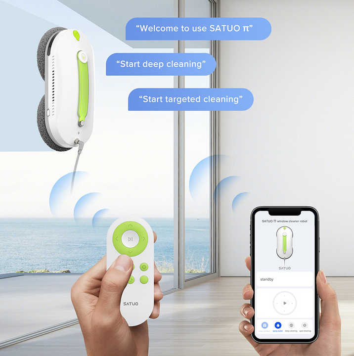 SATUO Robot Window Cleaner - Efficient & App-controlled