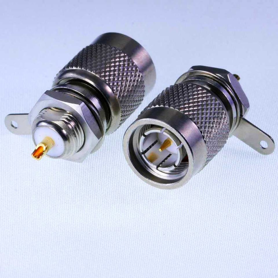 TNC3575-0000 75ohm TNC plug bulkhead with solder cup contact 4GHz VSWR1.2