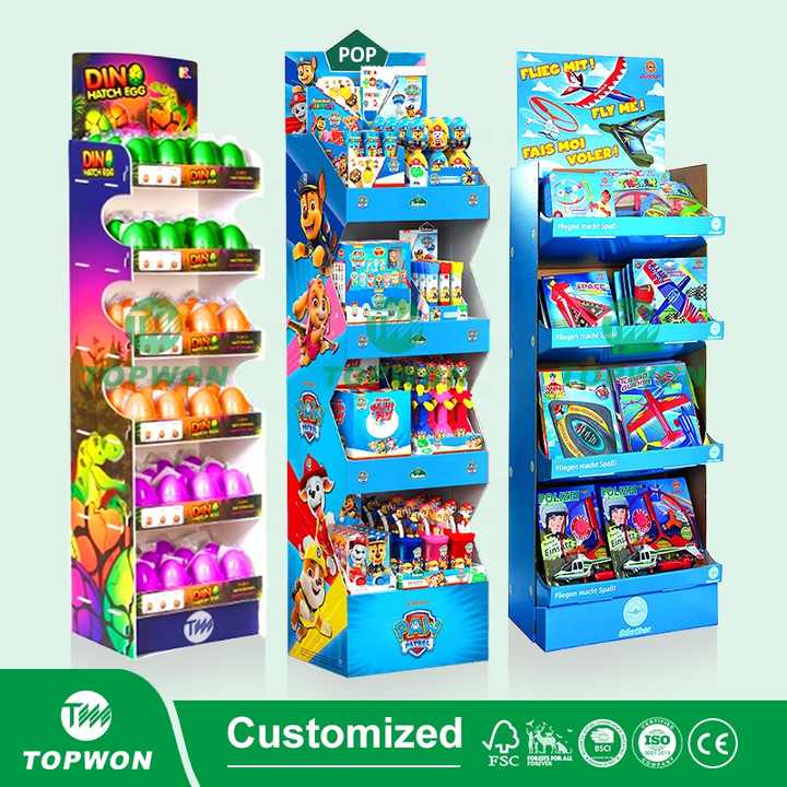 Custom Supermarket Retail Counter Display Rack - Cardboard