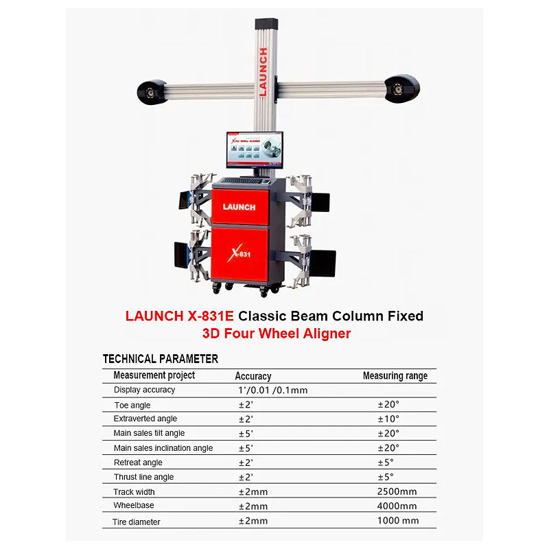 Original Launch X-831E Car Four Wheel Aligner 3D Wheel Alignment ...