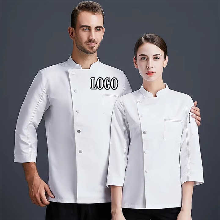 Customizable Logo Twill Restaurant & Bar Staff Uniform Set Personalized ...