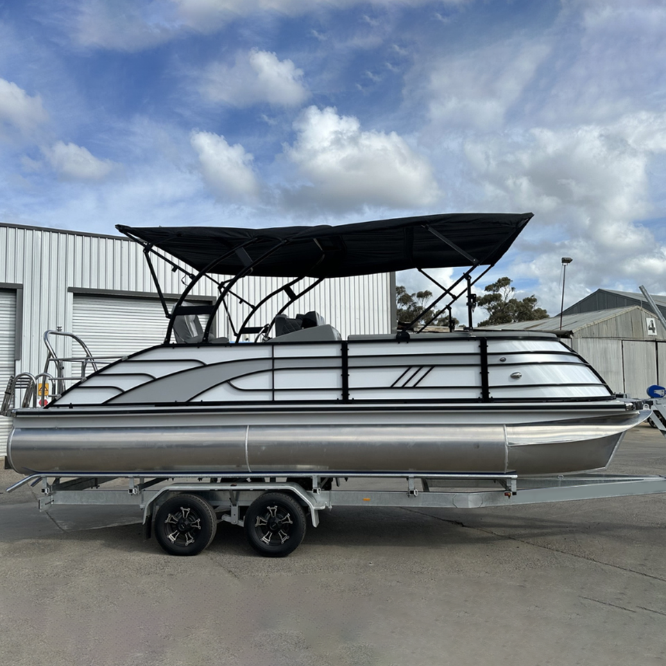 2025 Luxury Aluminum Sport Model Pontoon Boat - 25ft-27ft