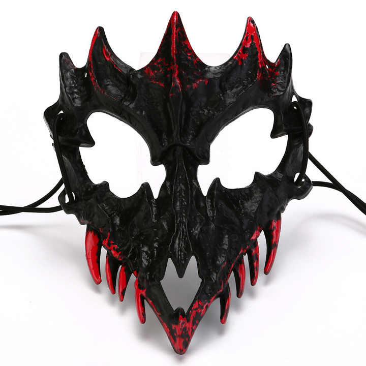 Halloween Quadratic element Animation Half Face Bleeding Mask tiger Dog ...