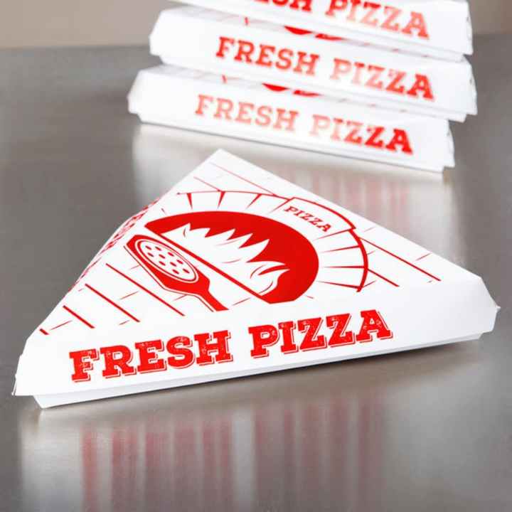 Customized Design Pizza Box With Divider Single Pizza Slice Box ...