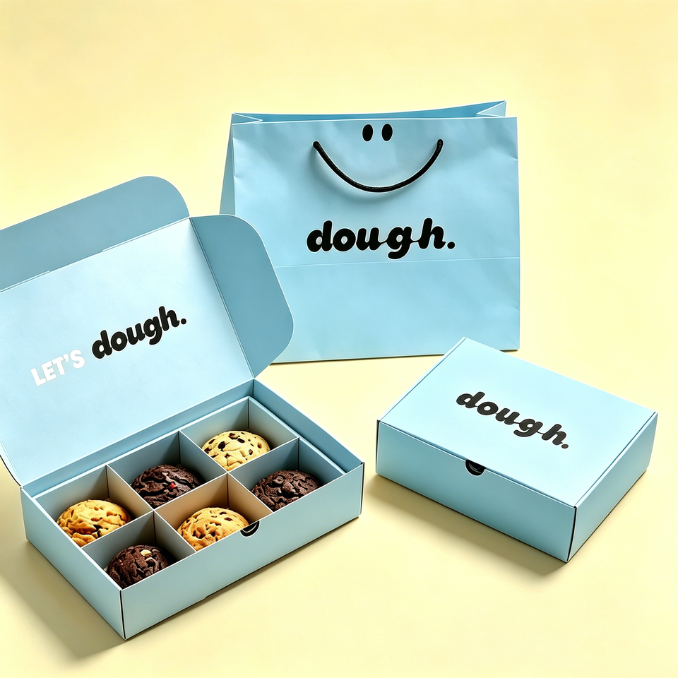 Custom Logo Food Grade Dessert Packaging Biodegradable Bakery Pastry ...