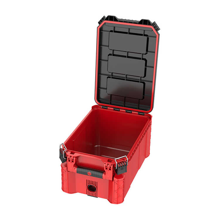 Customized YW-037 Red ABS/PP Material Tool Box Waterproof Rigid Plastic Case with Foam Durable ...