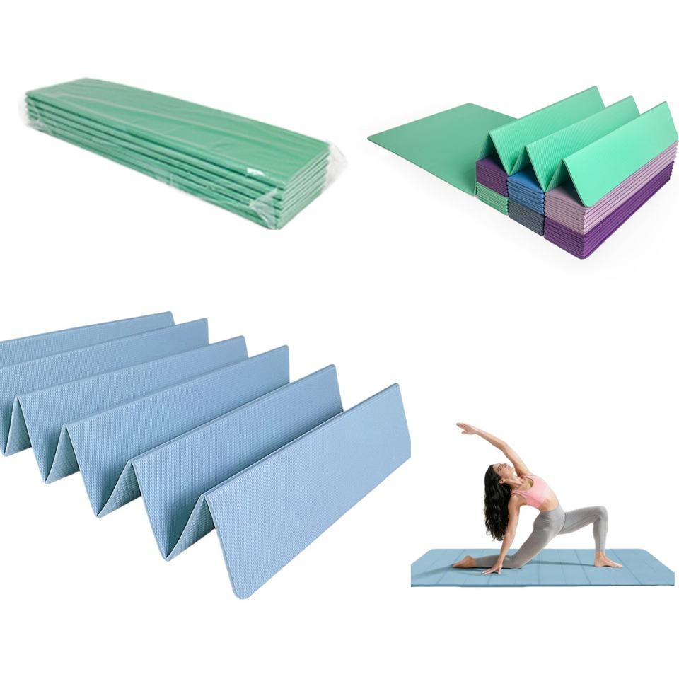 Hot Selling Factory Price Folding Yoga Mat Pilates Mat TPE Exercise Mat ...