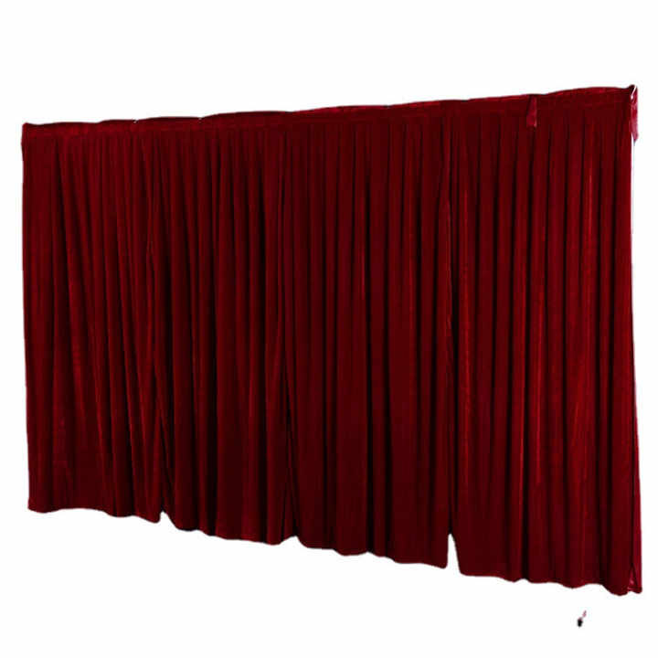Luxury Stage Backdrop - Red Velvet Curtain for Events