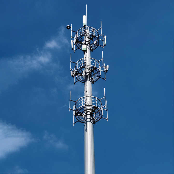 Towers 15m 20m 25m 30m Steel Monopoles Mast Telecom Tower 4/5g Antenna ...
