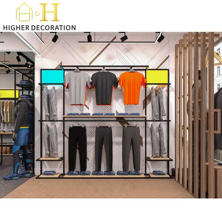 Retail Men Clothes Shop Counter Design for Garment Store Men's Clothing ...