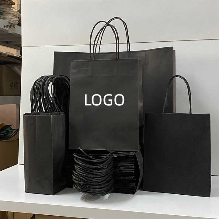 Wholesale Large Black Packaging Bag - Gift Toilet Paper Bag