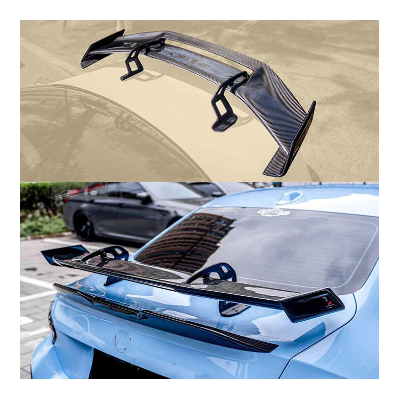 Yaochi G87 M2 Dry Carbon Fiber Goose Top Spoiler Exhaust Bumper Cut ...