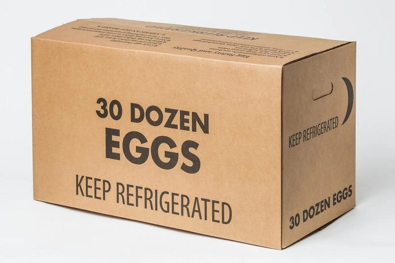 30 Dozen Slotted Egg Boxes | Recyclable Corrugated Board with UV ...