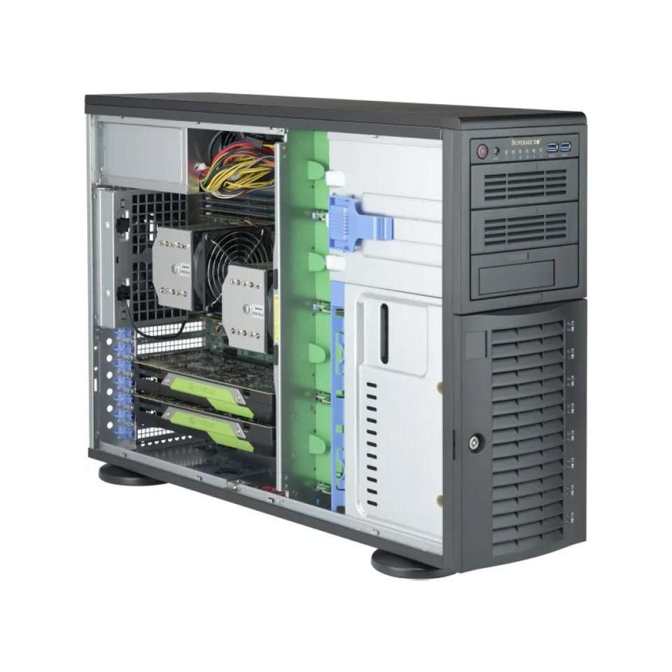 SuperMicro 4U Server Chassis SuperChassis 743AC-1K26B-SQ Quiet with Hot ...