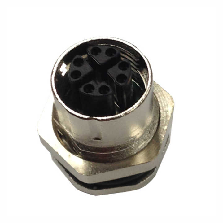 M12 8P X Coding Straight PCB Mount Connectors - Reliable & Durable