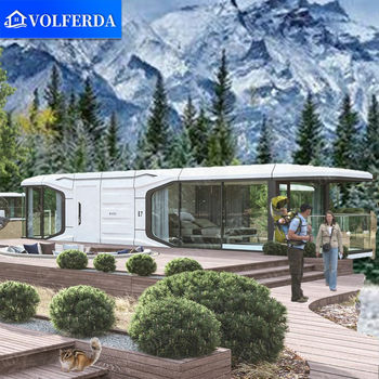VOLFERDA E7 Space Capsule House Prefab Houses Set kitchen Cabinet ...