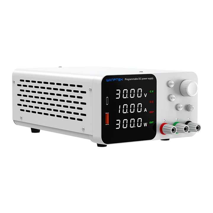 WANPTEK DC Adjustable Power Supply - 30V 10A for Lab & DIY