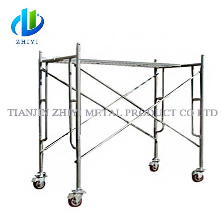 Ladder Scaffolding Parts h Type Pin Lock Heavy Frame Scaffold on Wheels ...