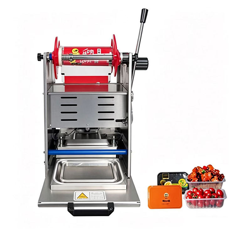 Semi-automatic Tray Sealing Machine Fast Food Plastic Tray Sealer ...