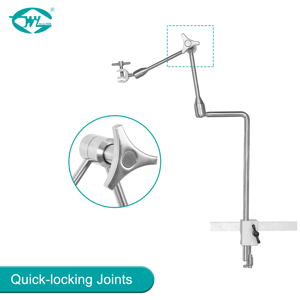 WEIYE Articulating Arm with Clamp Quick Lock Endoscope Holding Support ...