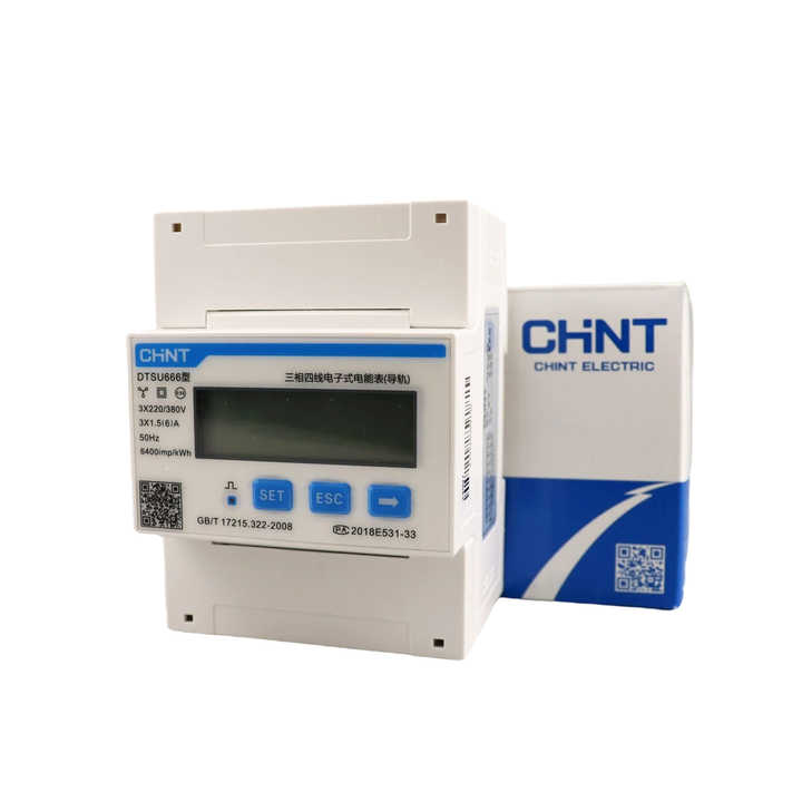 CHINT DIN Rail Smart Meter - Efficient Photovoltaic Solutions
