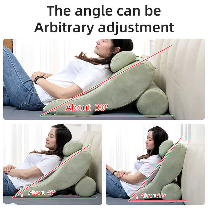 Bedside Pregnant Women Semi-reclining Cushion Elderly Anti-acid Reflux Multi-functional Ramp ...