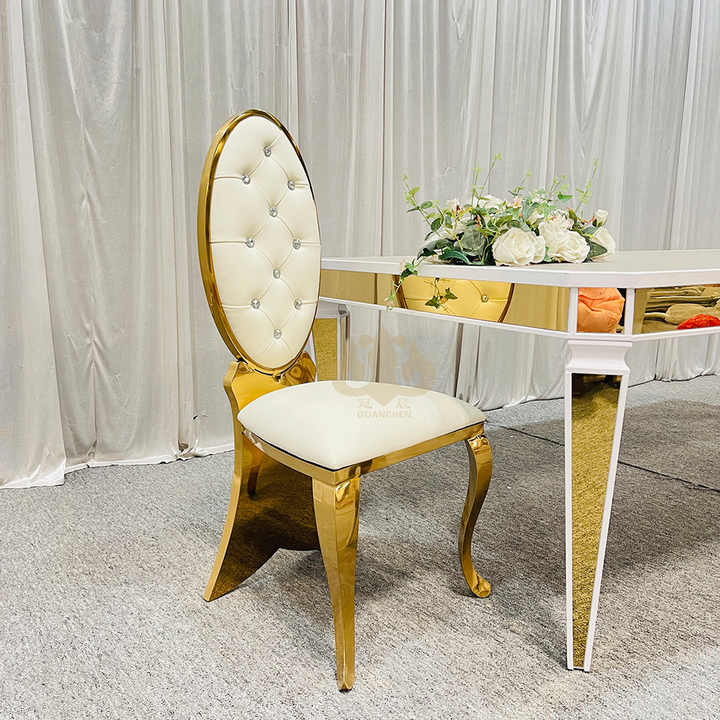 Royal Event Stainless Steel Luxury High Back Wedding Chair for Sale ...