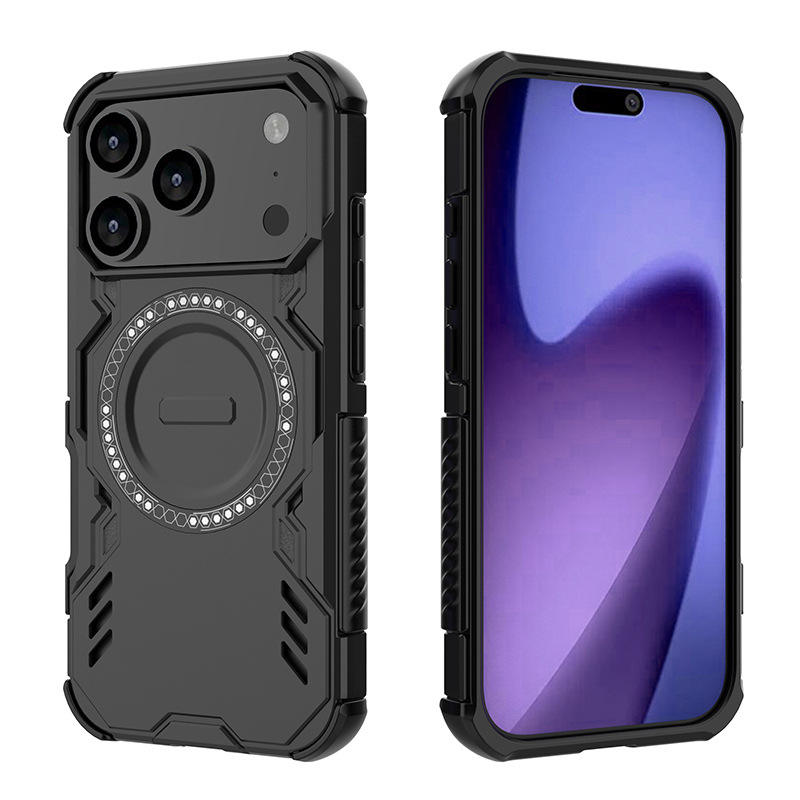 For iPhone 17 Pro Max Armor Thickened Magnetic Phone Case for iPhone ...