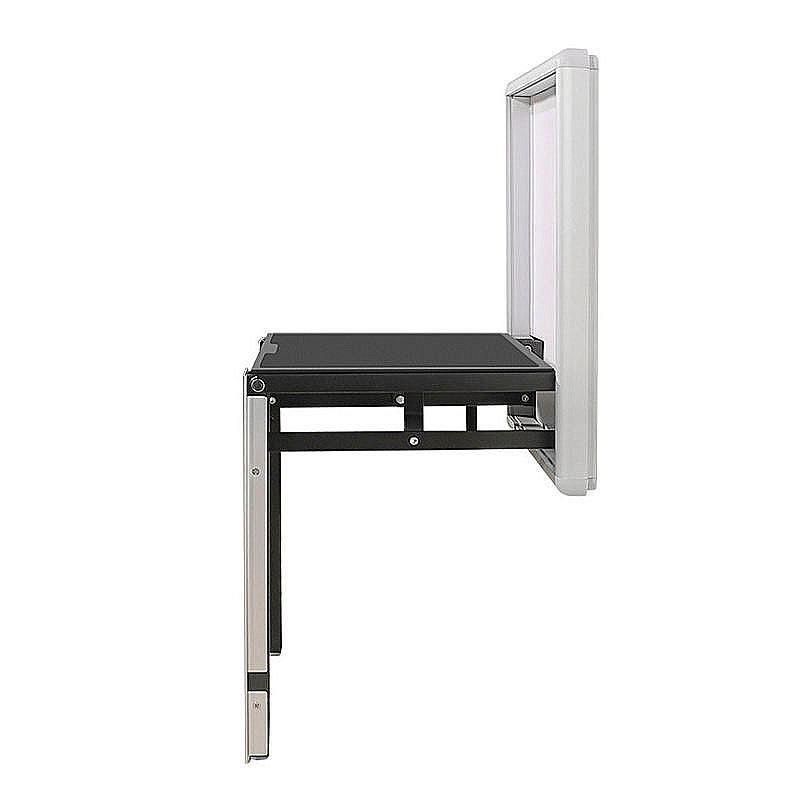 Wall Mounted Folding Shower Seat Space Saving Hidden Fold up Chair for ...