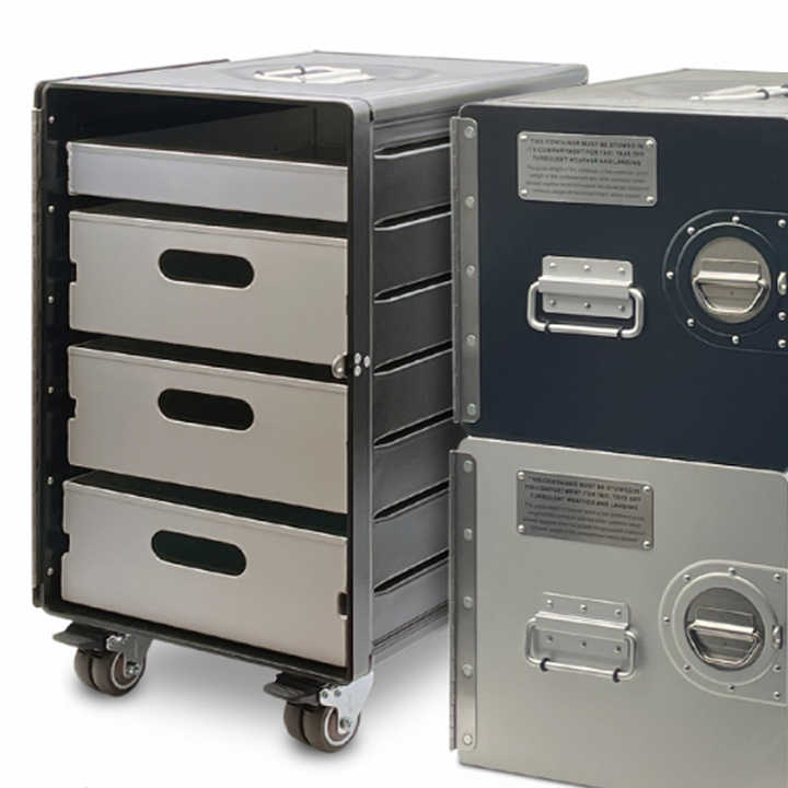 Aluminum Airline Service Cart - Standard Atlas Container
