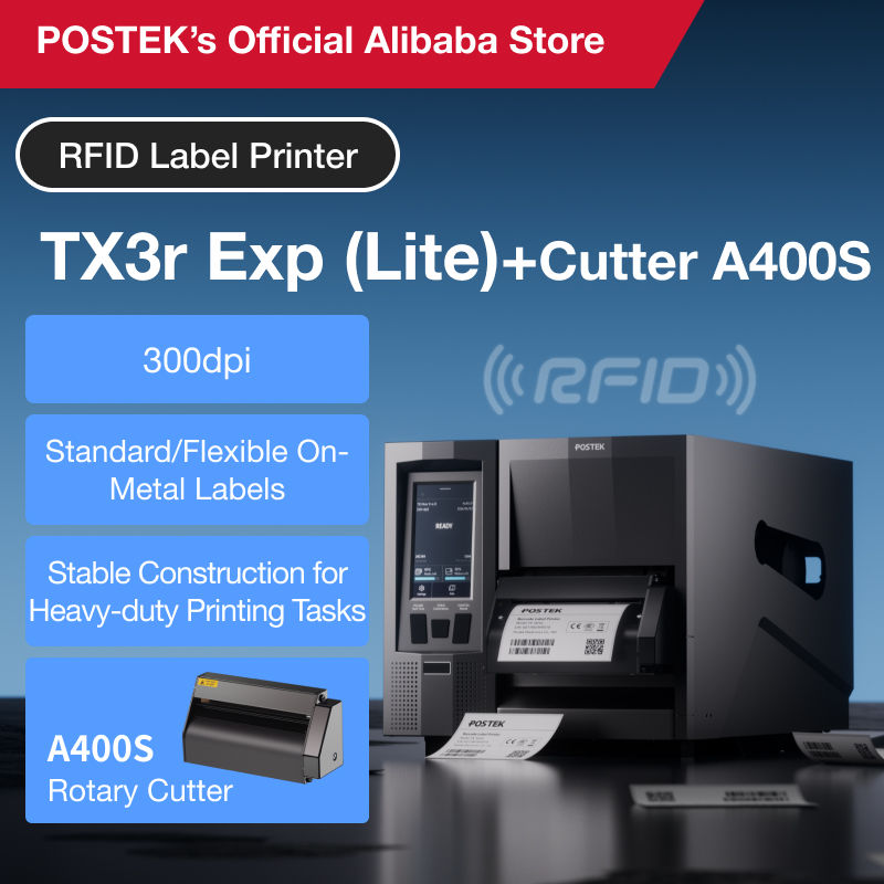 POSTEK Label Printer TX Exp(Lite) Series 300Dpi Industrial RFID Thermal ...