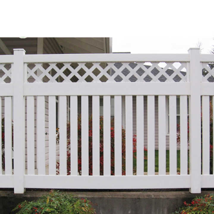 Garden High PVC Plastic Vinyl Fence Panels White Custom Size Rot Proof ...
