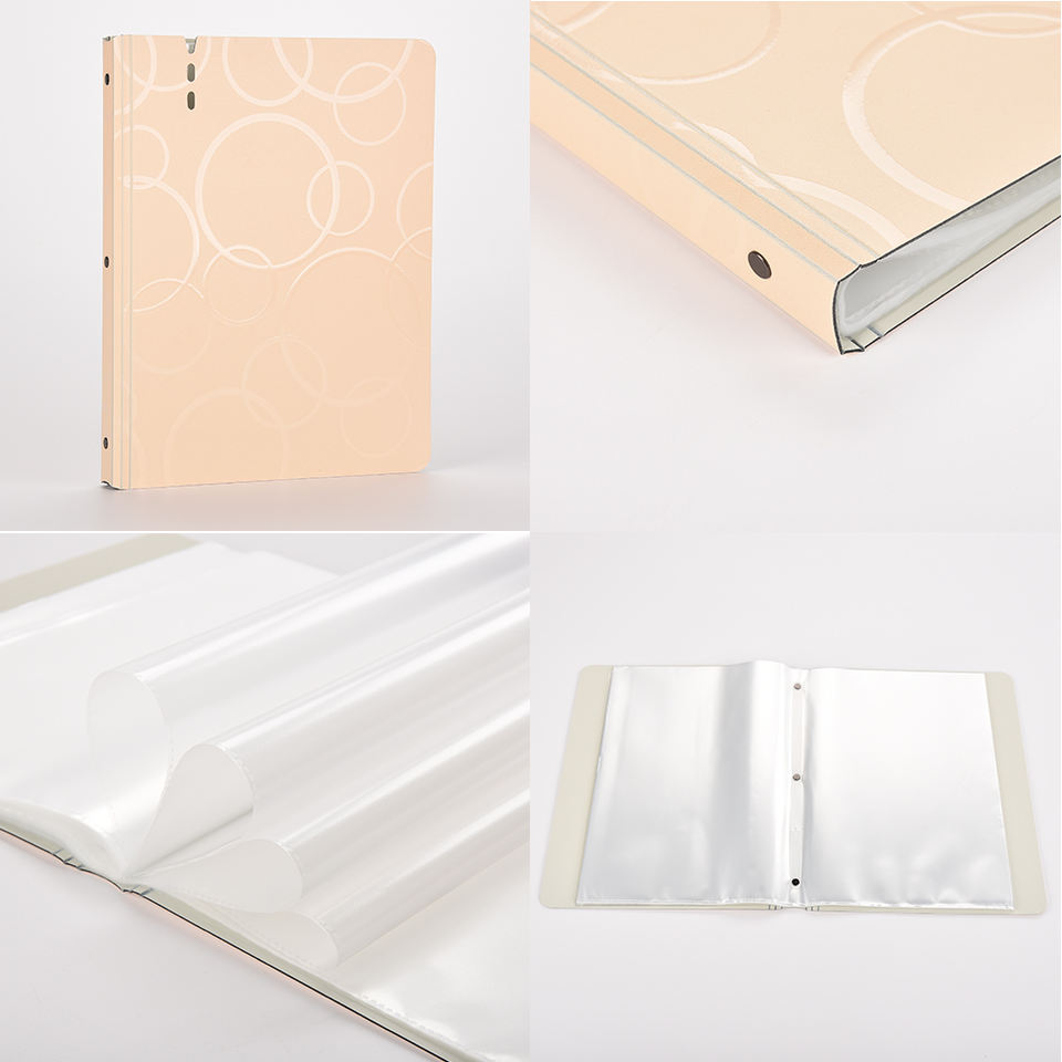 Custom LOGO Binder A4 PP Clear Book Display Pockets Poly File Holder ...