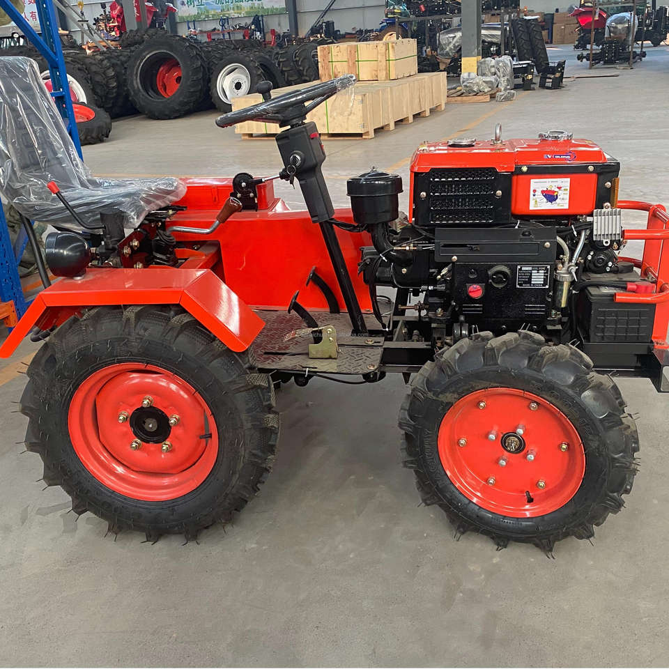 12HP Diesel Tractor Tiller Rotary Crawler Tractor with Farm Tools ...