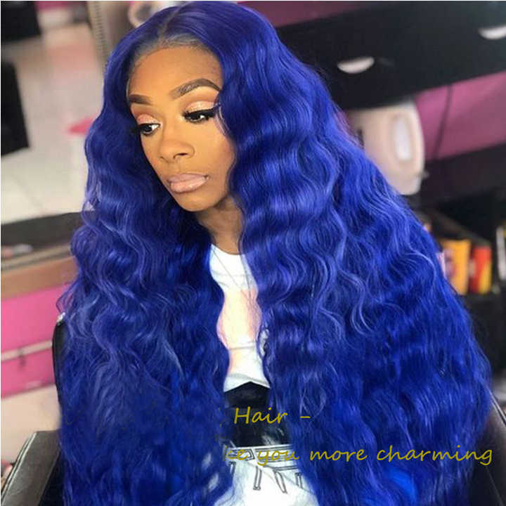 Blue Curly Weave