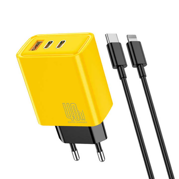 Professional Three-port PD40W Charger Quick Charge Fast Charging for 15 ...